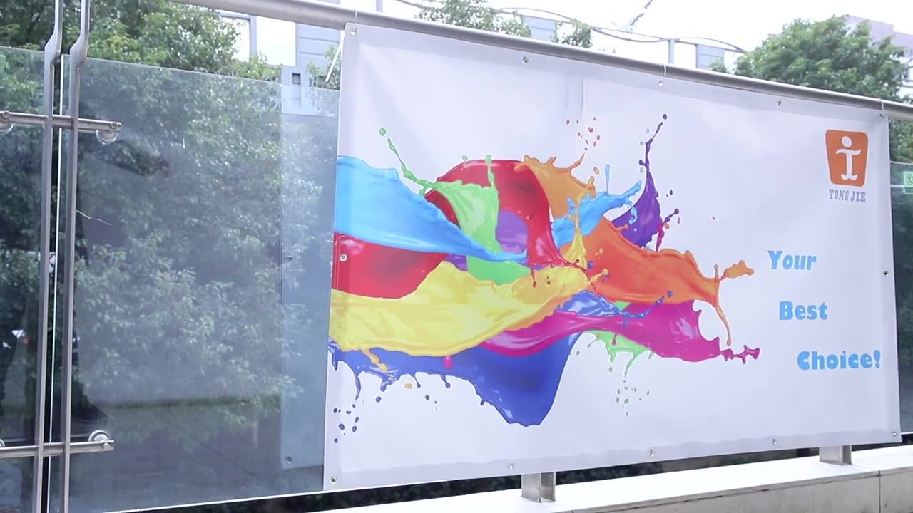 Digital Printed Advertising Custom Flex Mesh Fence Banner With Optional ...