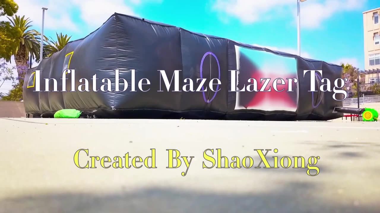 Commercial Interactive Inflatable Maze Inflatable Laser Tag Arena ...