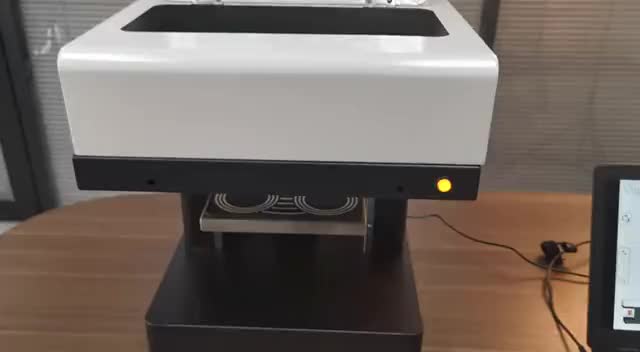 신제품 식용 잉크 4 컵 커피 기계 마카롱 케이크 프린터 식품 인쇄 Buy 케이크 프린터 푸드 프린터 커피 기계 Product On