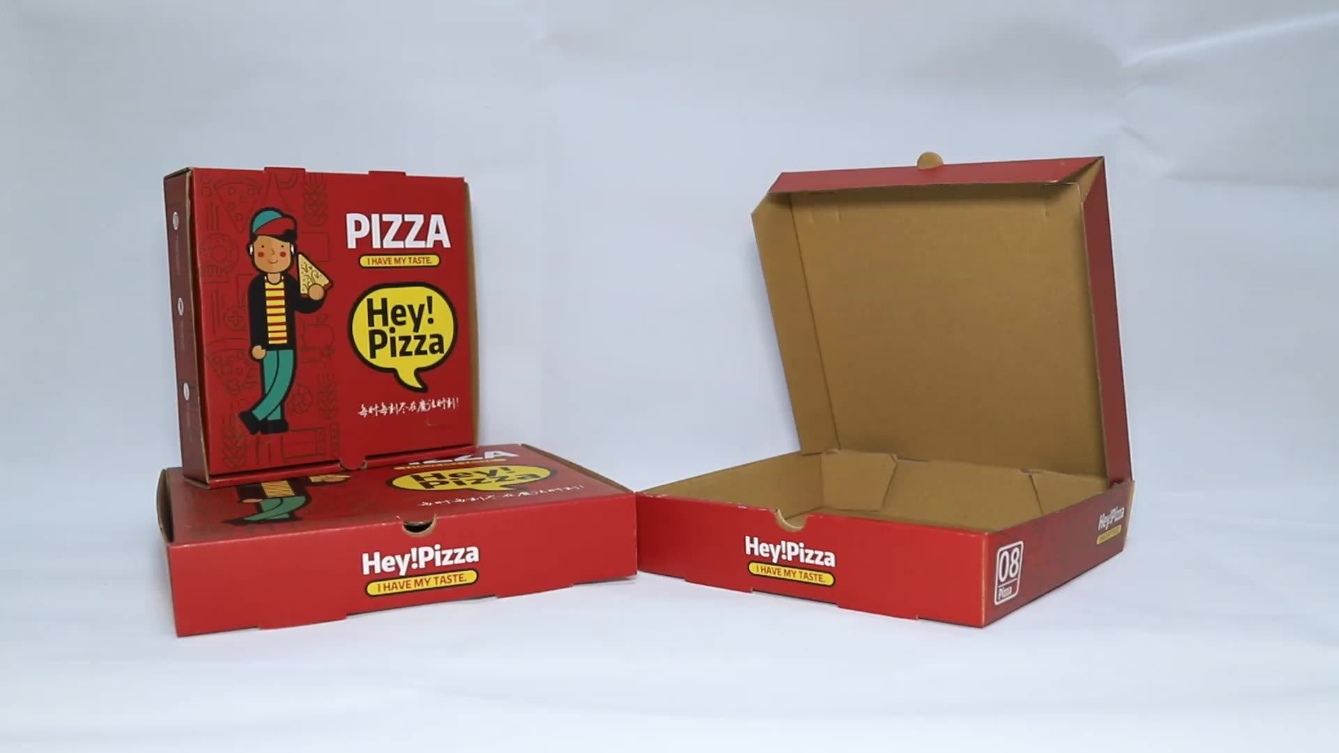 Cardboard Paper Box Pizza Box Custom Printed White Mini Pizza Boxes ...