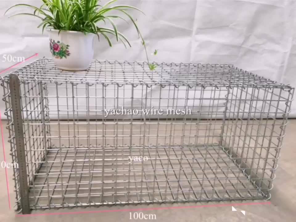 Galvanized Gabion Box Steel Wire Mesh Fence Welded Retaining Wall ...