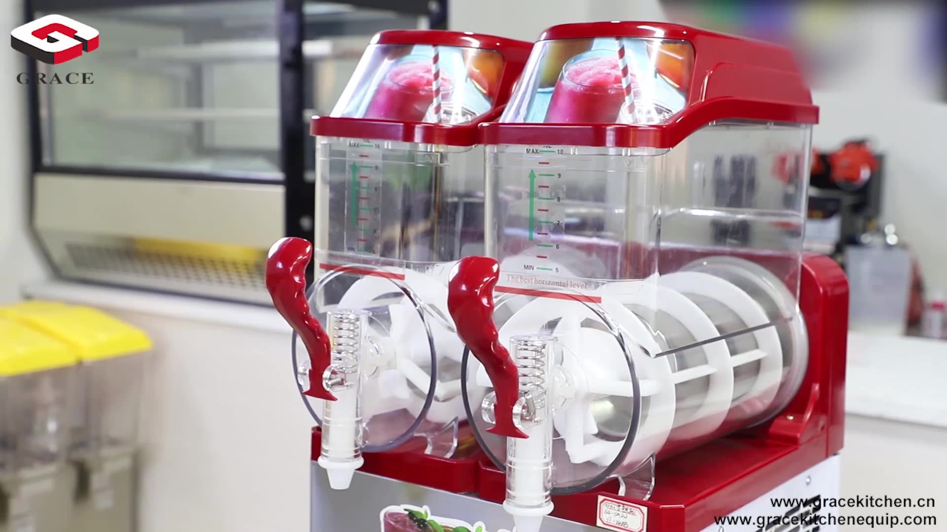 Automation Commercial Slush Machine With 2 Tank Slush Ice Machine ...