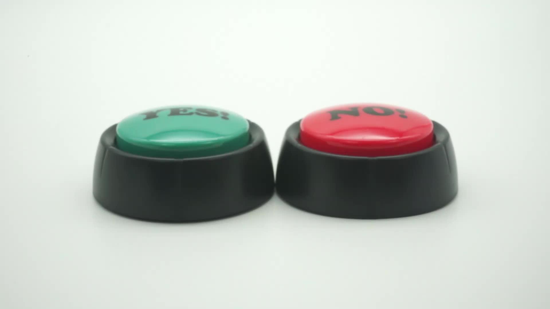 Yes No Sound Button Talking Yes & No Buzzer Game Funny Round Squeeze ...