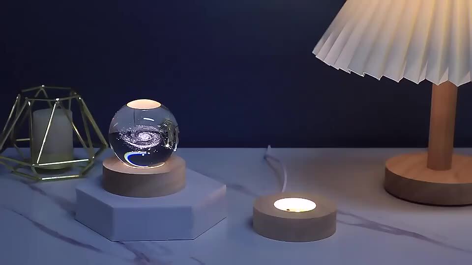 Wholesale Galaxy Cloud Luminous Crystal Ball Night Light Ornaments 3d ...