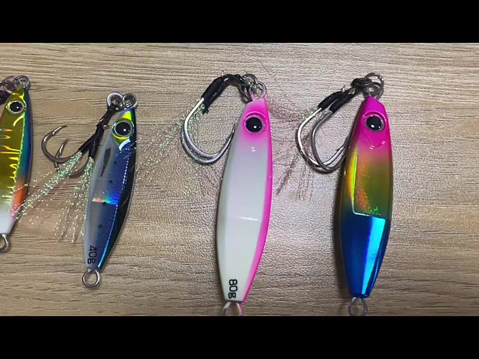 Oem Fishing Lure Seawater Isca Artificial Hard Bait 20g 30g 40g 60g 80g Slow Pitch Jigs Casting ...