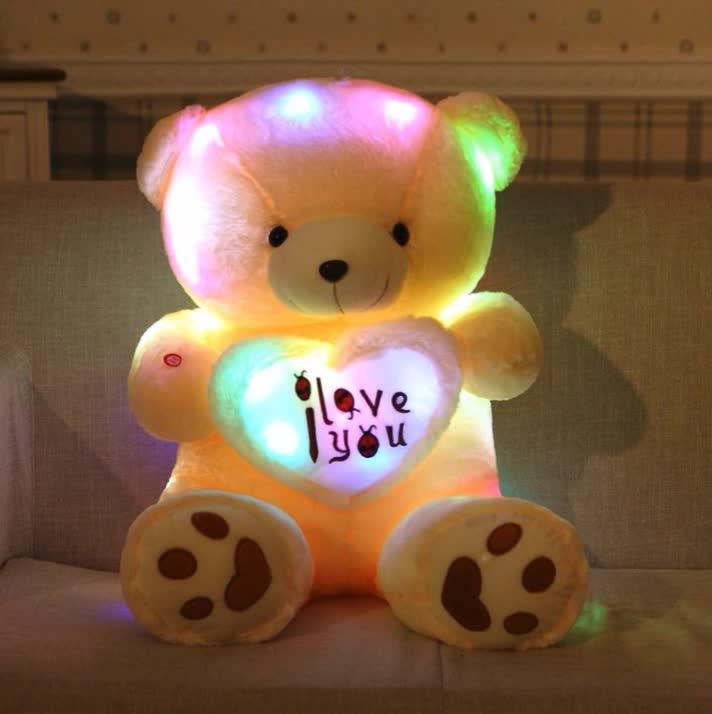 50~200cm Night Light Plush Teddy Bear Soft Doll Toy Gift For Girlfriend ...