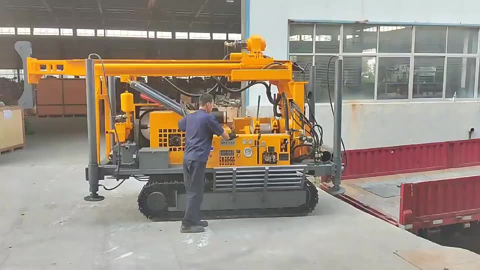 Rotary Borehole Water Well Drilling Rig Depth 300m Sr300 Portable ...
