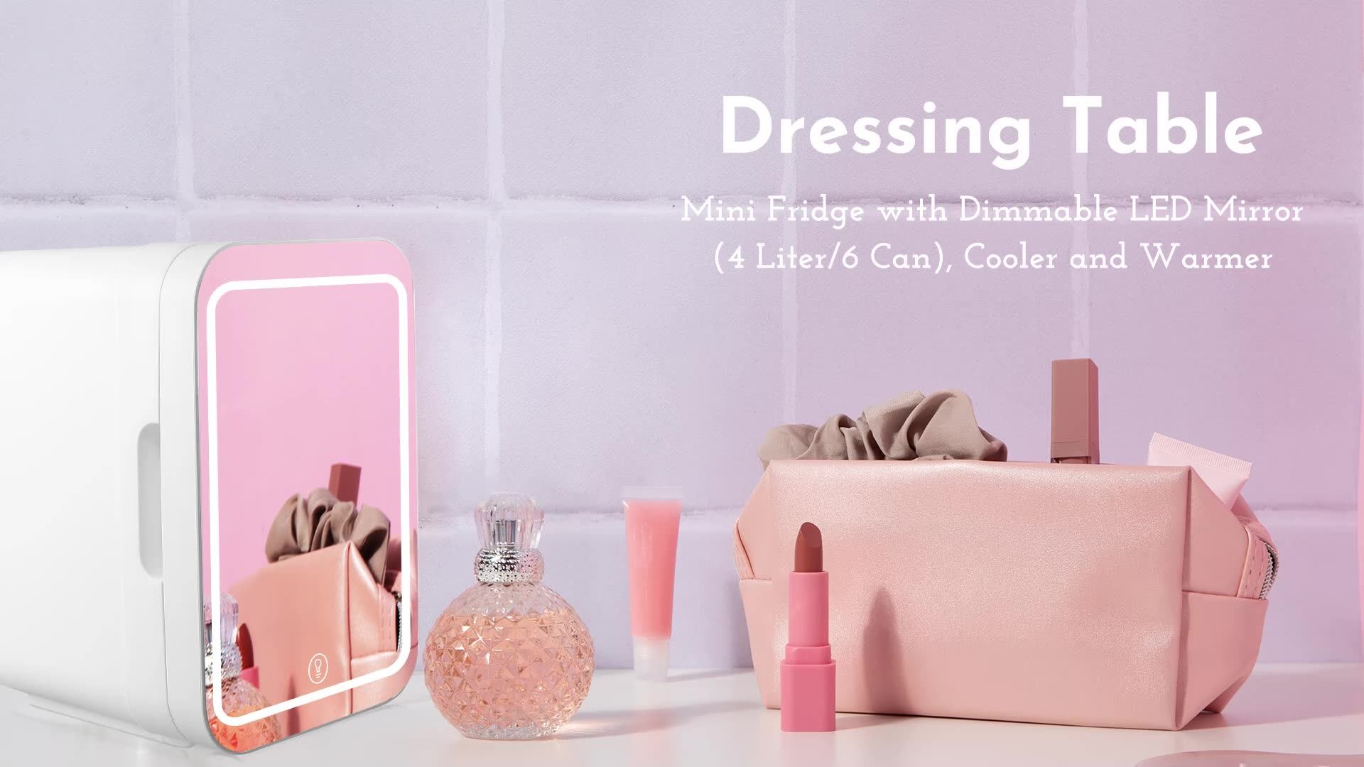 4 Liter Portable Electric Mini Fridge For Beauty Makeup Skincare ...