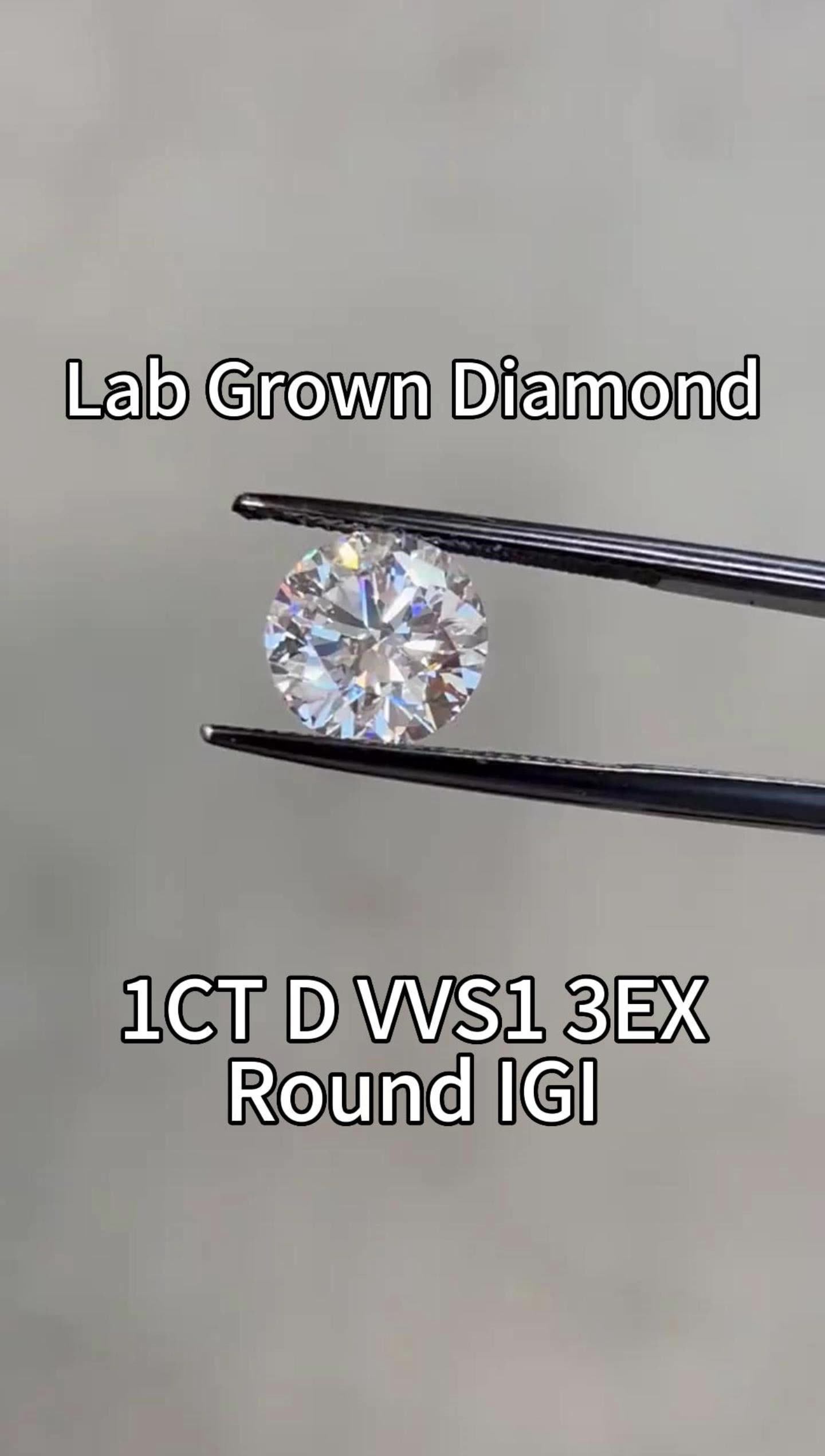 Supergs Round Cut D Vvs Color 0.5ct 1ct Loose Cvd Hpht Synthetic ...