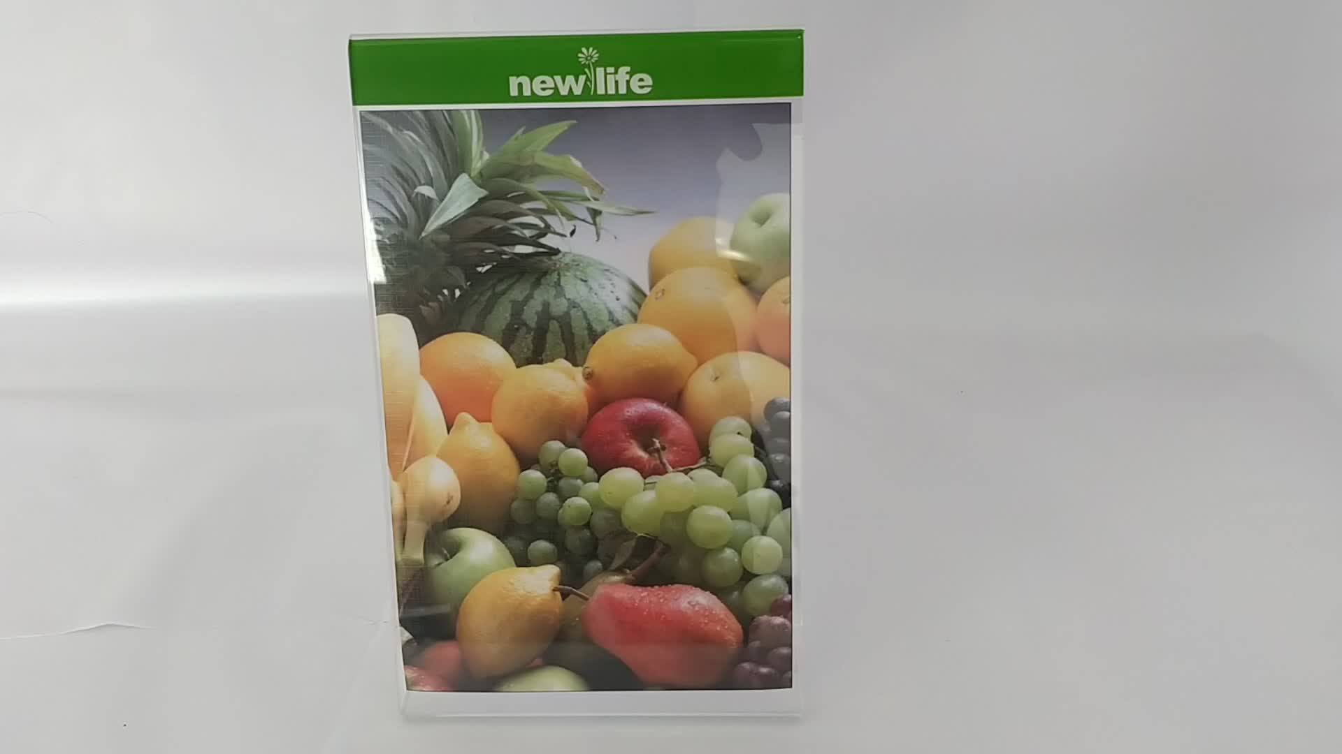 L Shape Clear Acrylic A3 A4 A5 Sign Holder Perspex Display Paper Stand ...