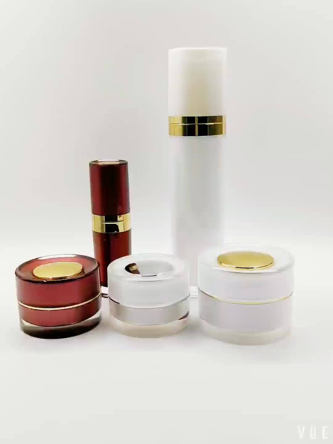 High Quality 15 30 50g Acrylic White Luxury Mason Jars Skin Whitening ...