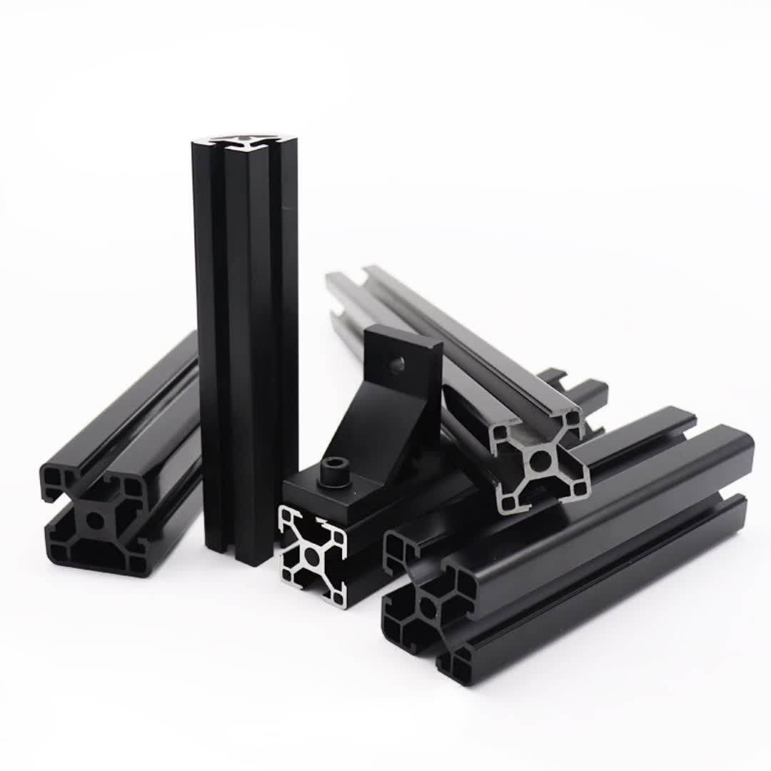 Black Anodized 6063 T5 Industrial Manufacturer Profiles Aluminum ...