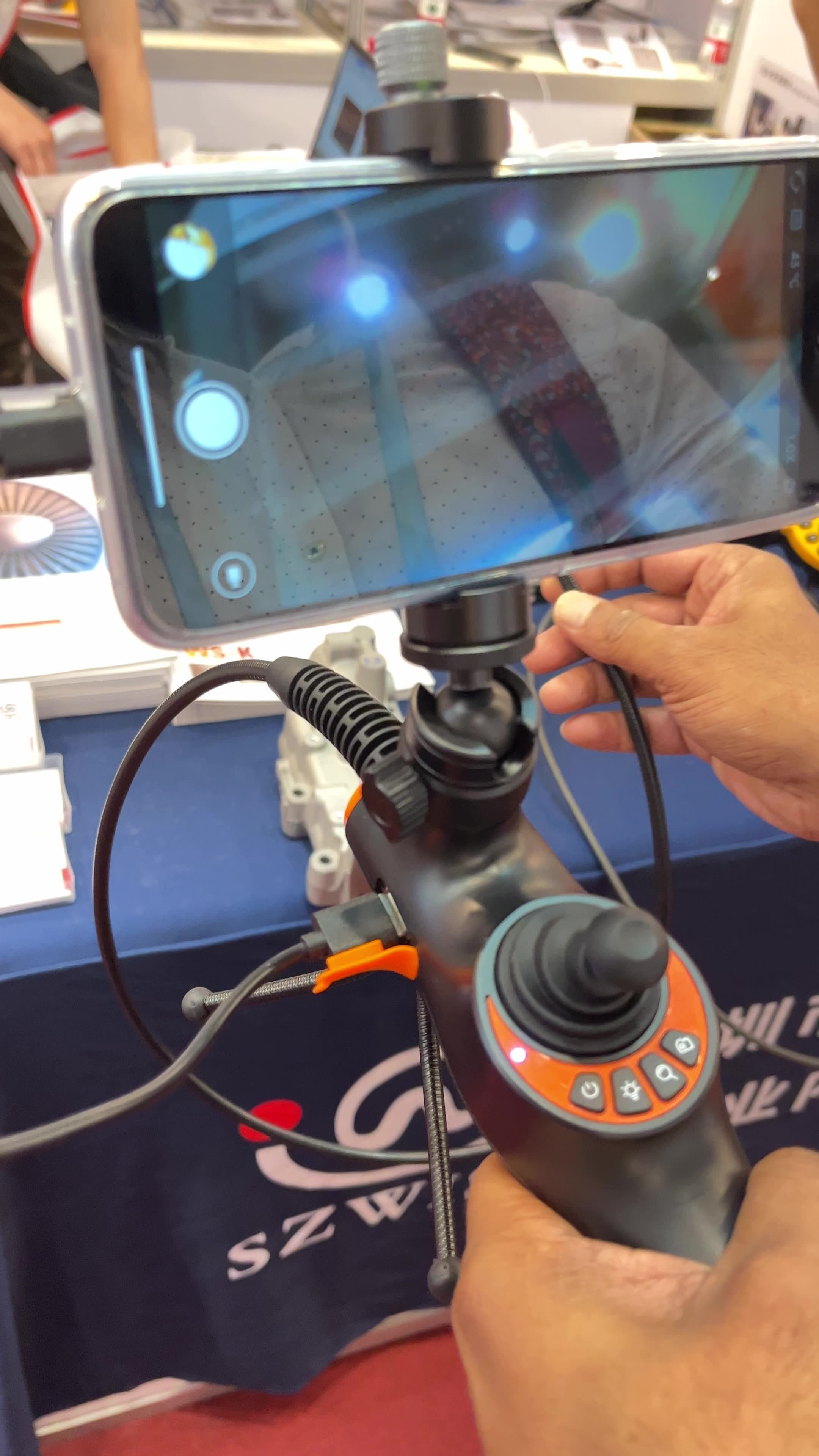 Screen Endoscopic 6mm Video Flexible Hd Industrial 360 Endoscope Camera ...