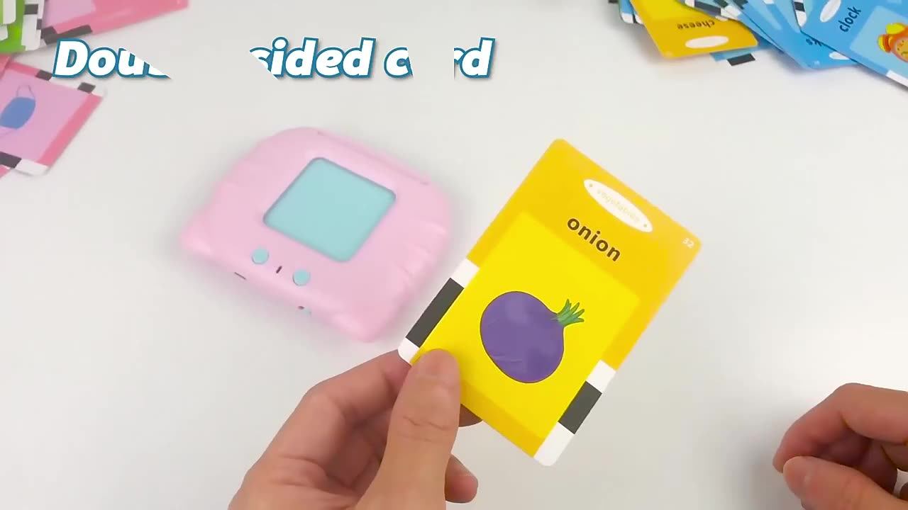 Talking Cartoon Flash Cards For Kids 112 Pcs Educational Learning ...