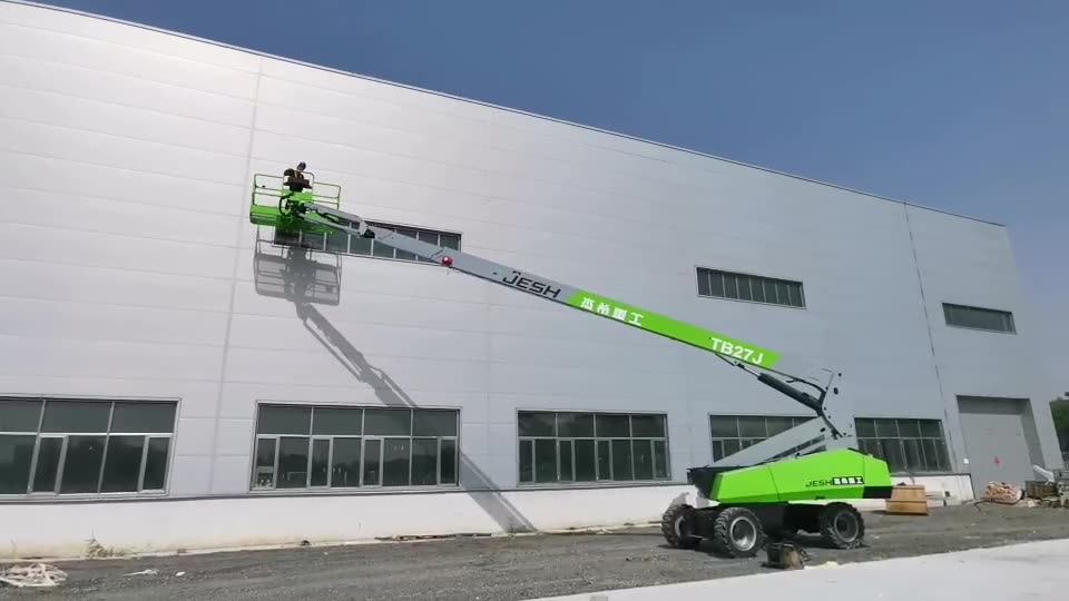 Portable 27m Telescopic Elevated Work Platform Boom Lift For Building ...