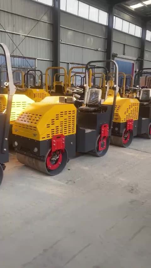 Double Drum Soil Asphalt Road Roller Compactor Rubber Tire Vibratory ...