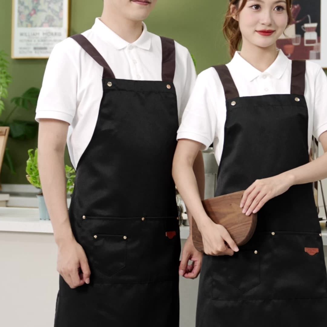 Custom Work Apron Hotel Housekeeping Uniform Kitchen Apron Customizable ...