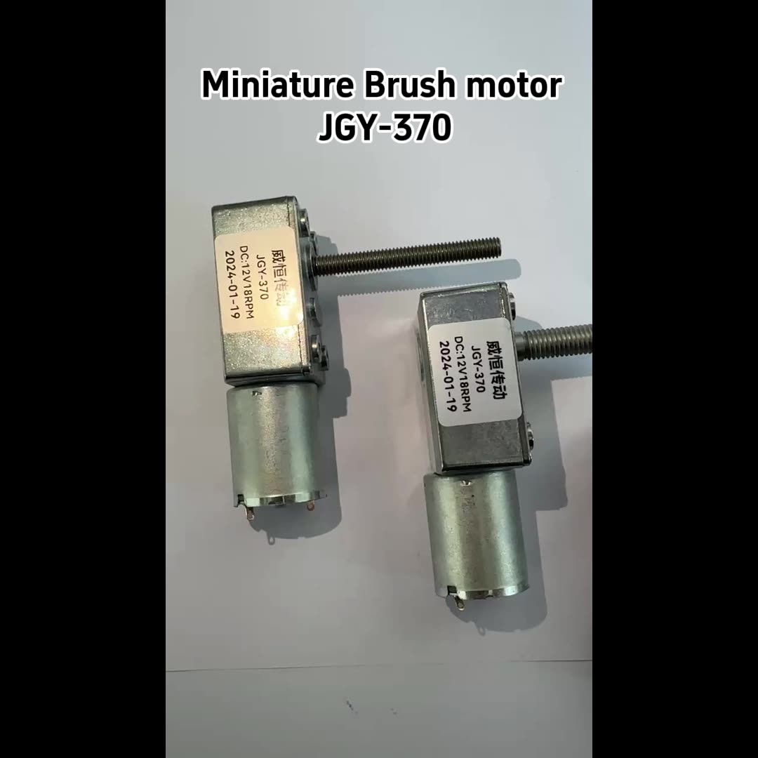 Jgy-370 Turbine Worm Reduction Motor High Torque 6v 12v 24v Dc Motor Reverse Self-locking One ...