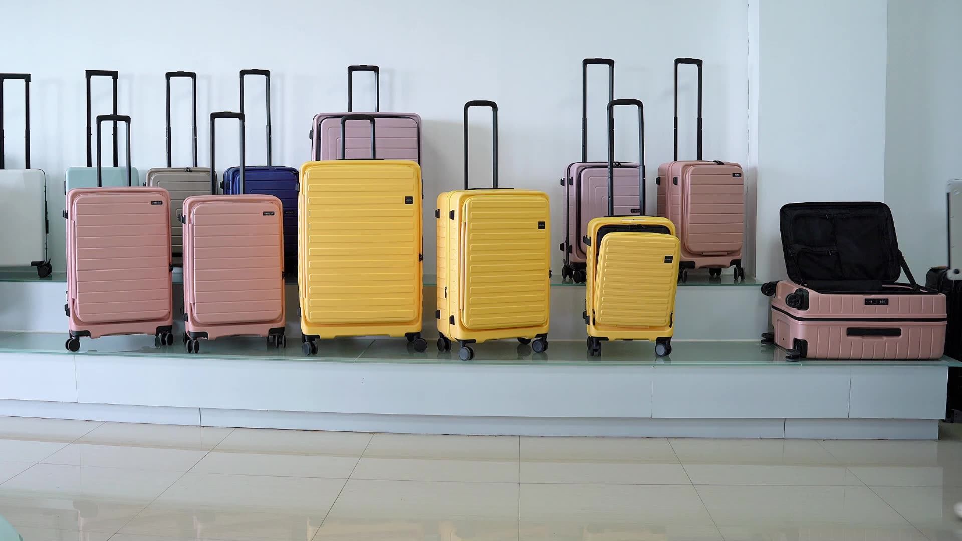 Hot 20/24/28 Luggage Trolley Suitcase Sets Carry-on Luggage With Laptop ...