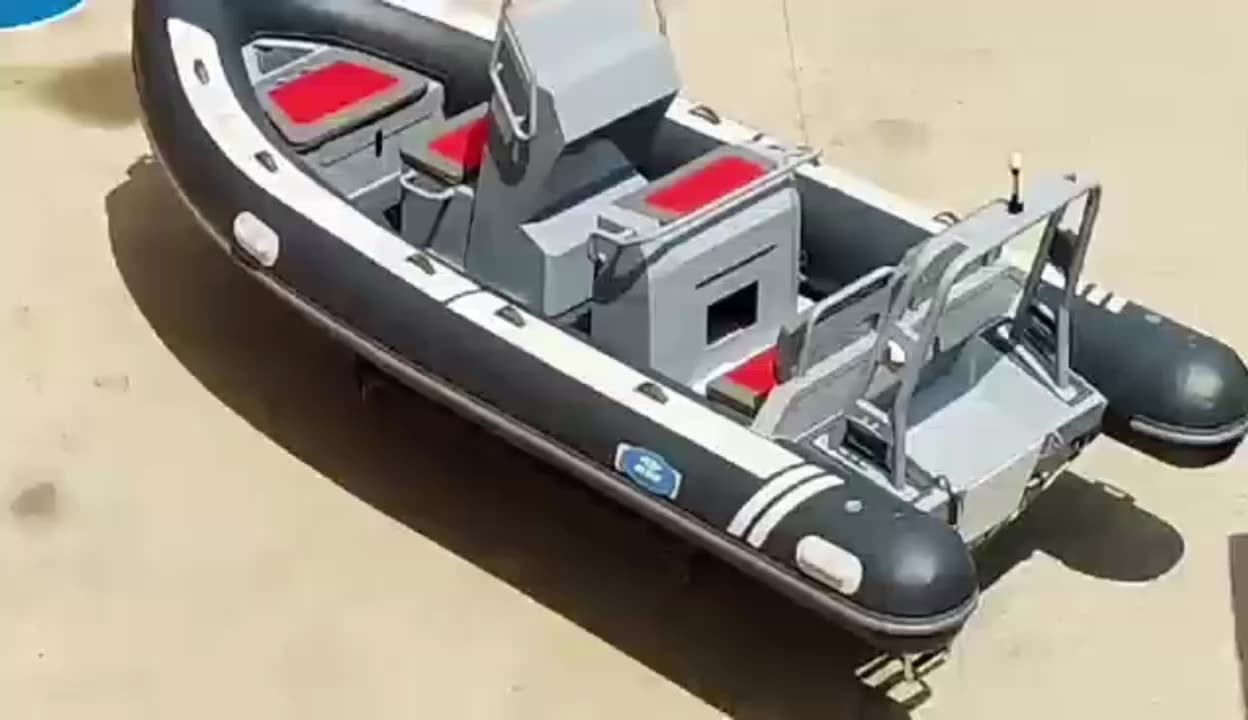 17ft Aluminum Rescue Boat With Outboard Motor Inflatable Rib Boat 520 ...