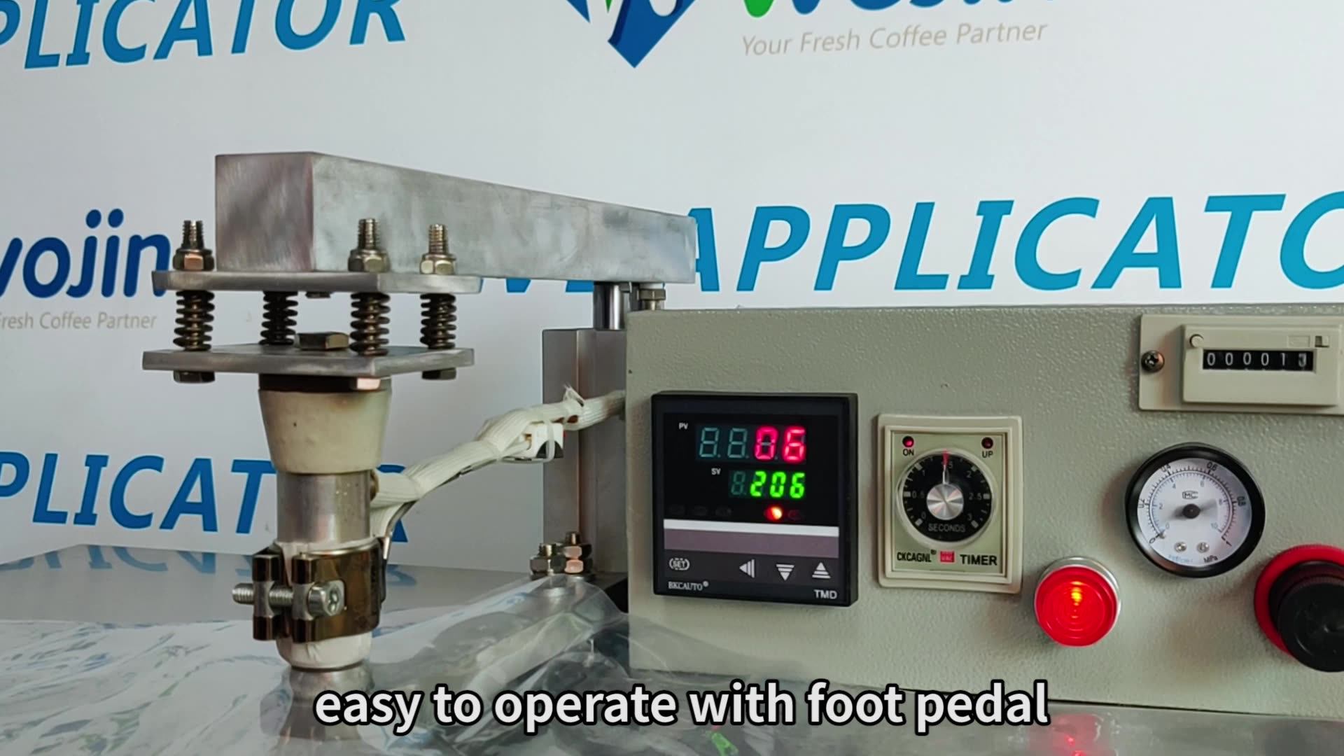 Wojin Safe Coffee One Way Valve Machine For Packaging Bag Semi ...