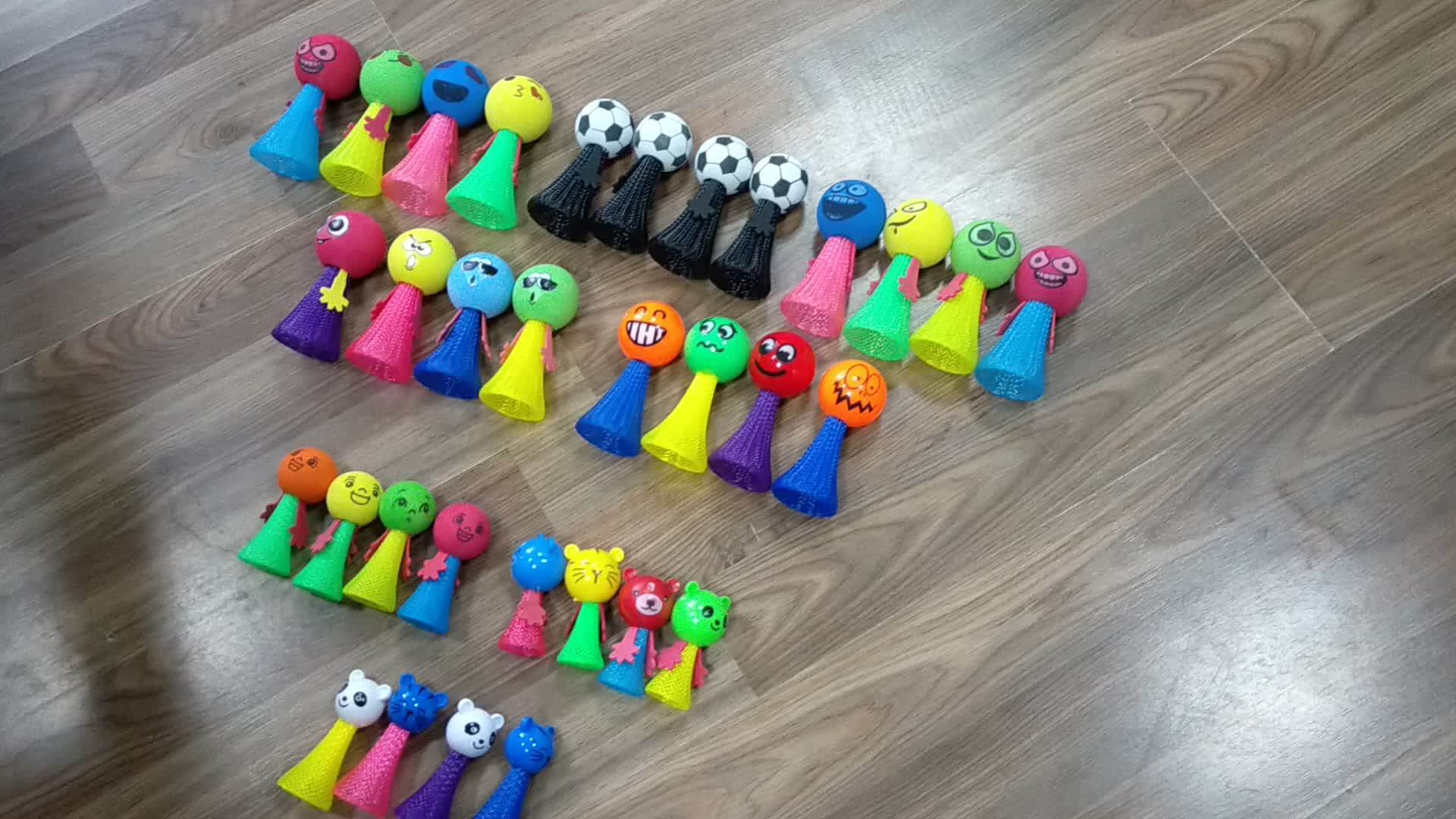 Eva Foam Pop Up Spring Bouncing Jumping Elf Badminton Toy Bounce Finger ...