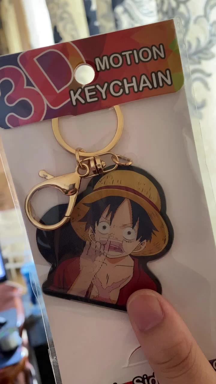 Wholesale Anime Cute 3d Motion Key Chains Acrylic Lenticular Key Rings ...