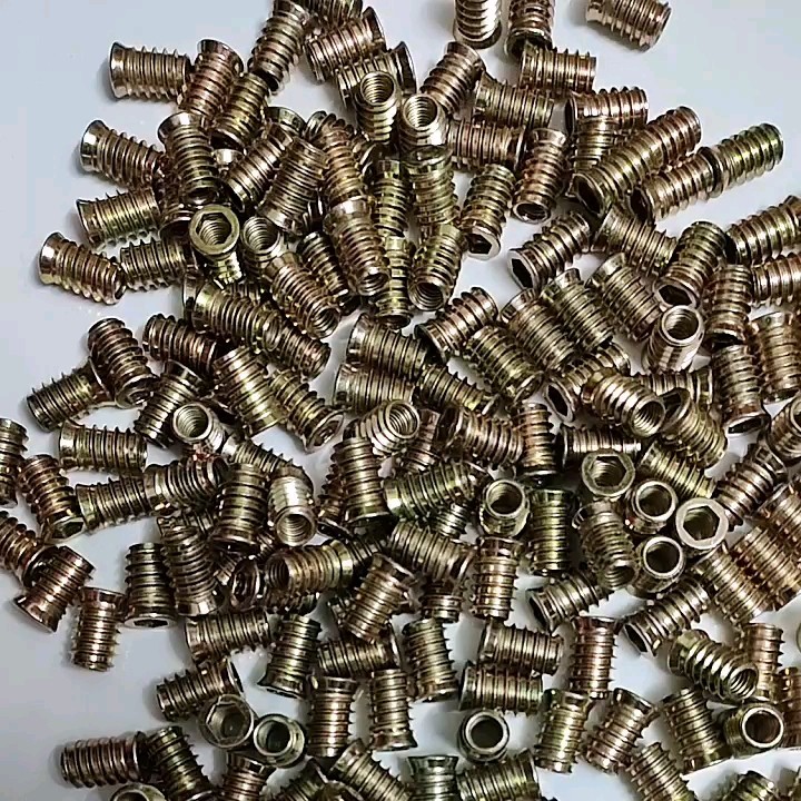 M4 M5 M6 M8 M10 Zinc Alloy Thread For Wood Insert Nut Flanged Hex Drive ...