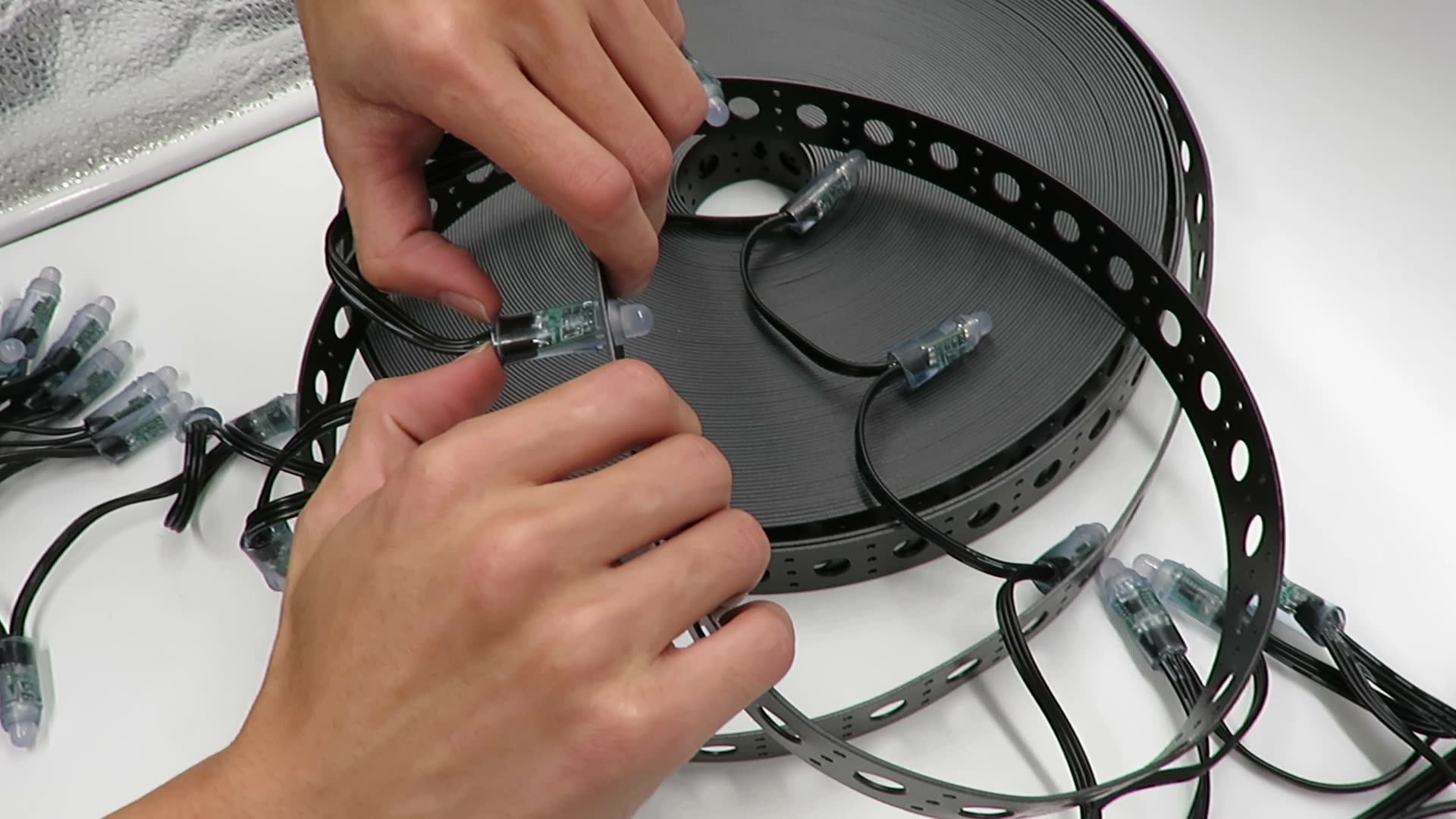 Mega Tree Plastic Mounting Strip For 12mm Pixel Nodes,50meter/roll,1 ...