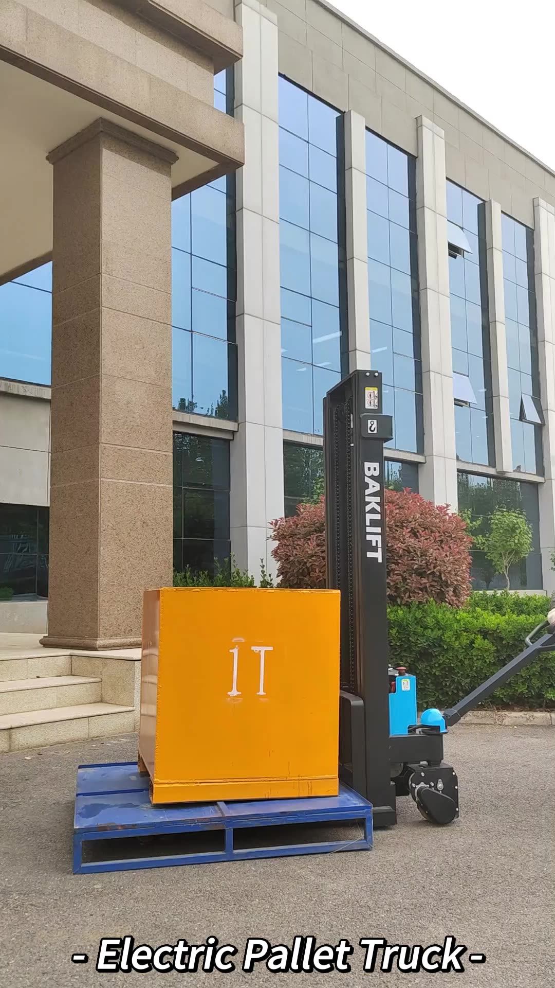 Walk Electric Lift Pallet Jack 1.5t Ton 1.5 Tonne Truck Behind 1500 Kg ...