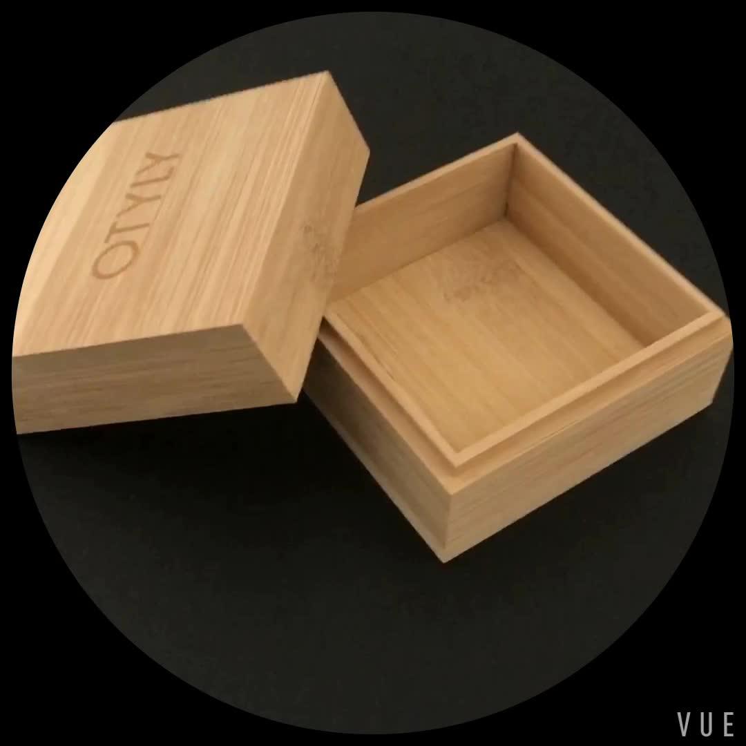Natural Small Chocolate Gift Packaging Bamboo Wooden Box With Lid - Buy ...