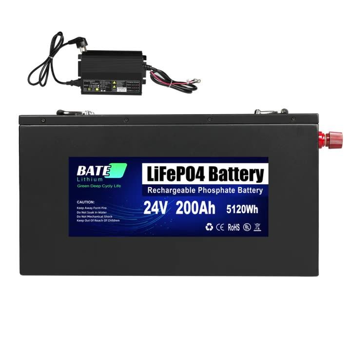 Bat 24v200ah Phosphate Battery Lifepo4 Battery Pack Lifepo4 Bms 24v 8s ...