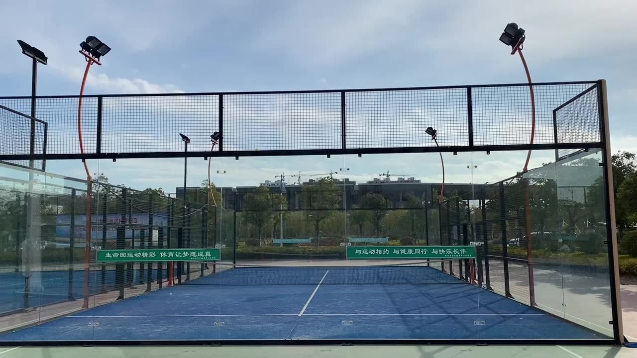 2022 Saudi Arabia Hot Sell Panoramic Padel Sport Courts Safety Outdoor ...