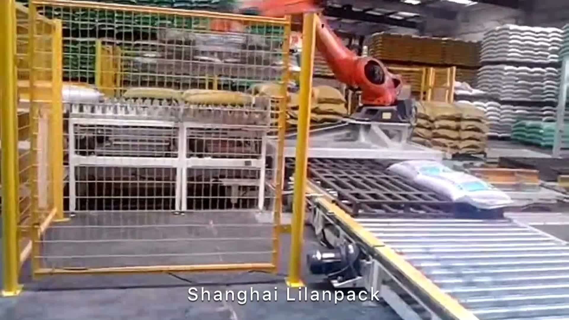 Automatic Carton Industrial Robot Stacking For Milk Powder Bags Or Tins ...