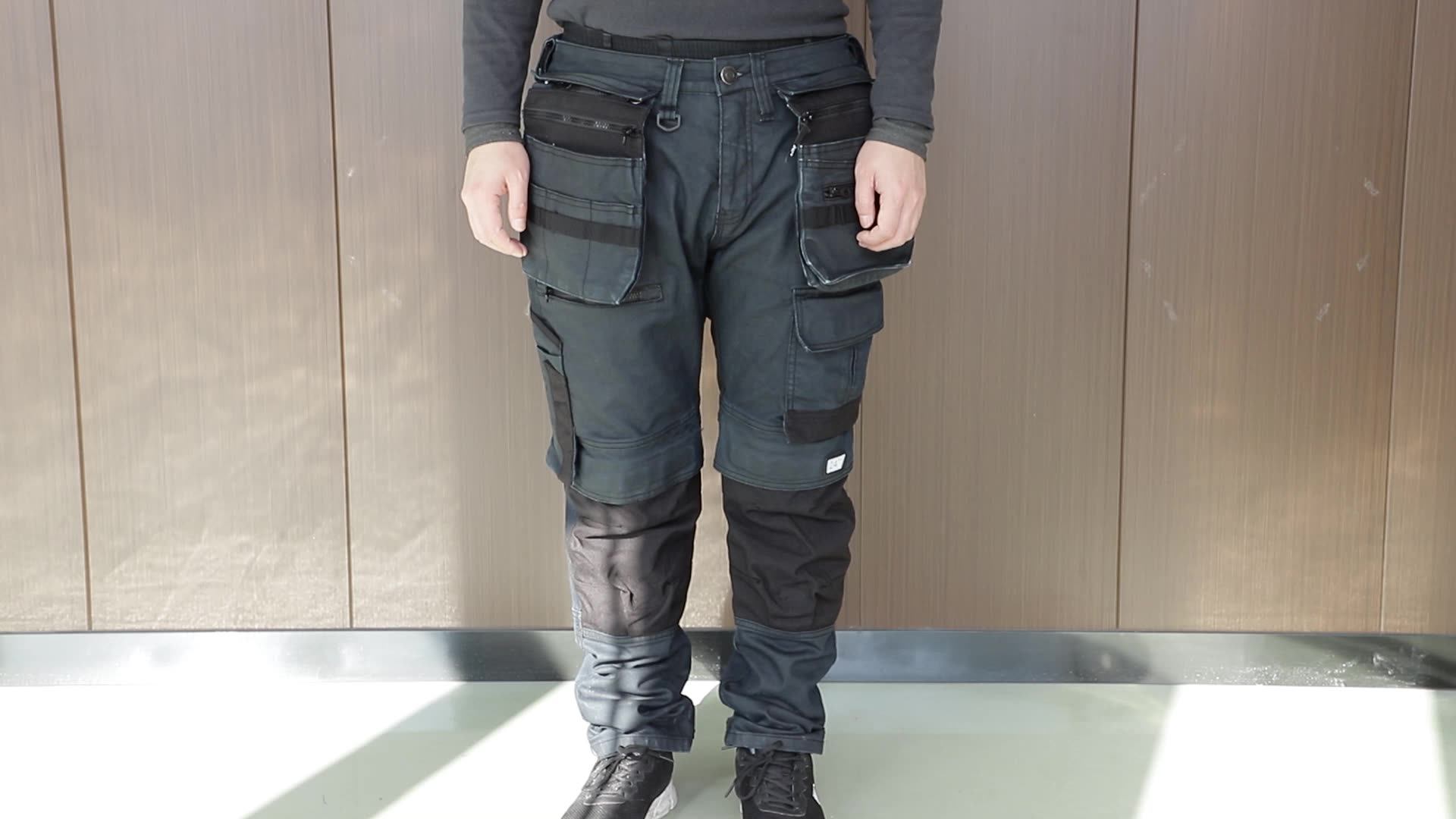 Heavy Duty Tooling Mechanic Multi Pockets Work Pants For Workshop ...