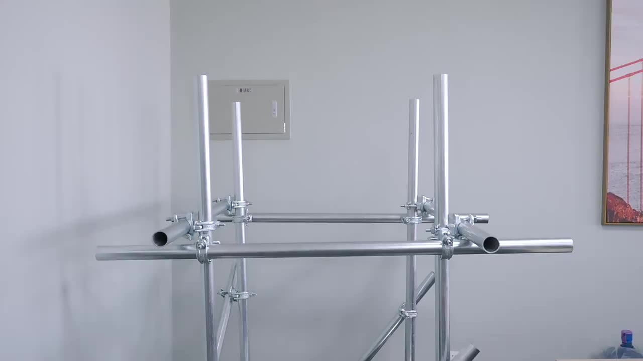 Galvanized Steel Scaffolding Ladder Clamp Ring Lock Scaffold With Hooks ...