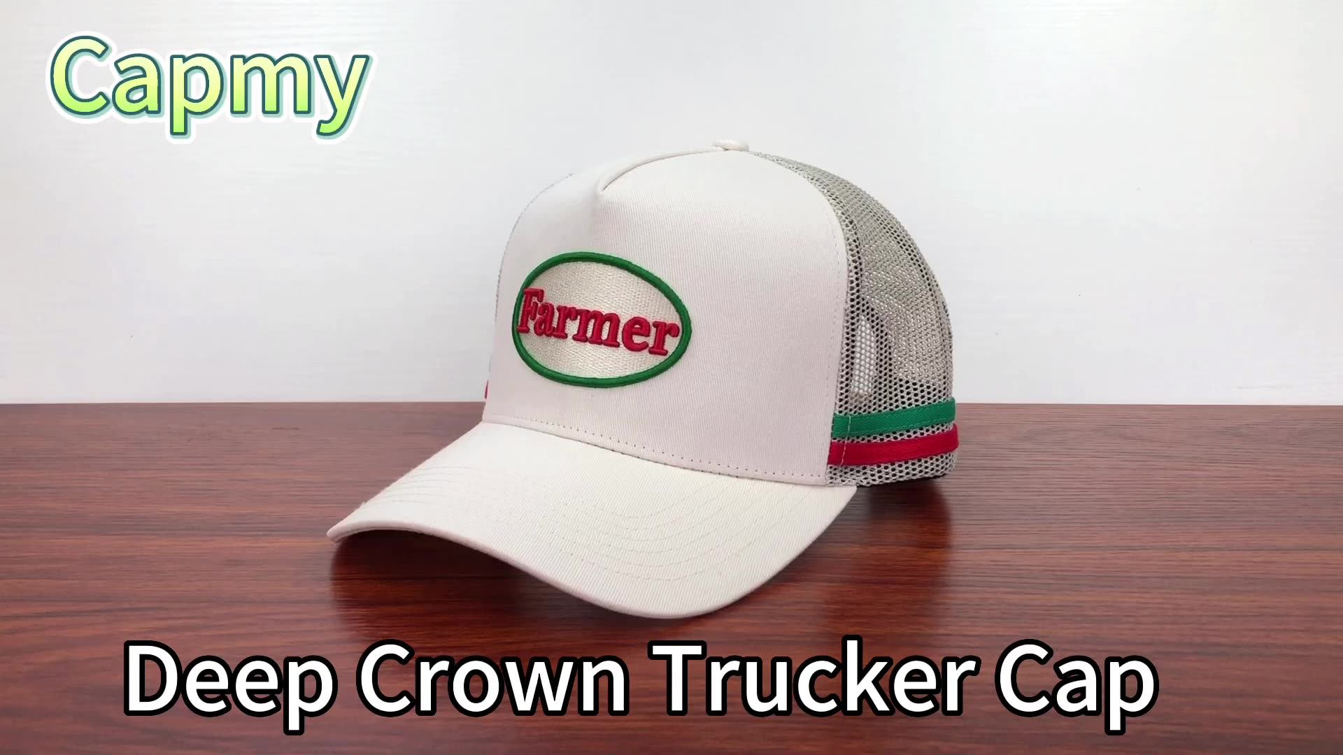 Custom 5 Panel Embroidery Logo Australian Country Strip High Profile ...