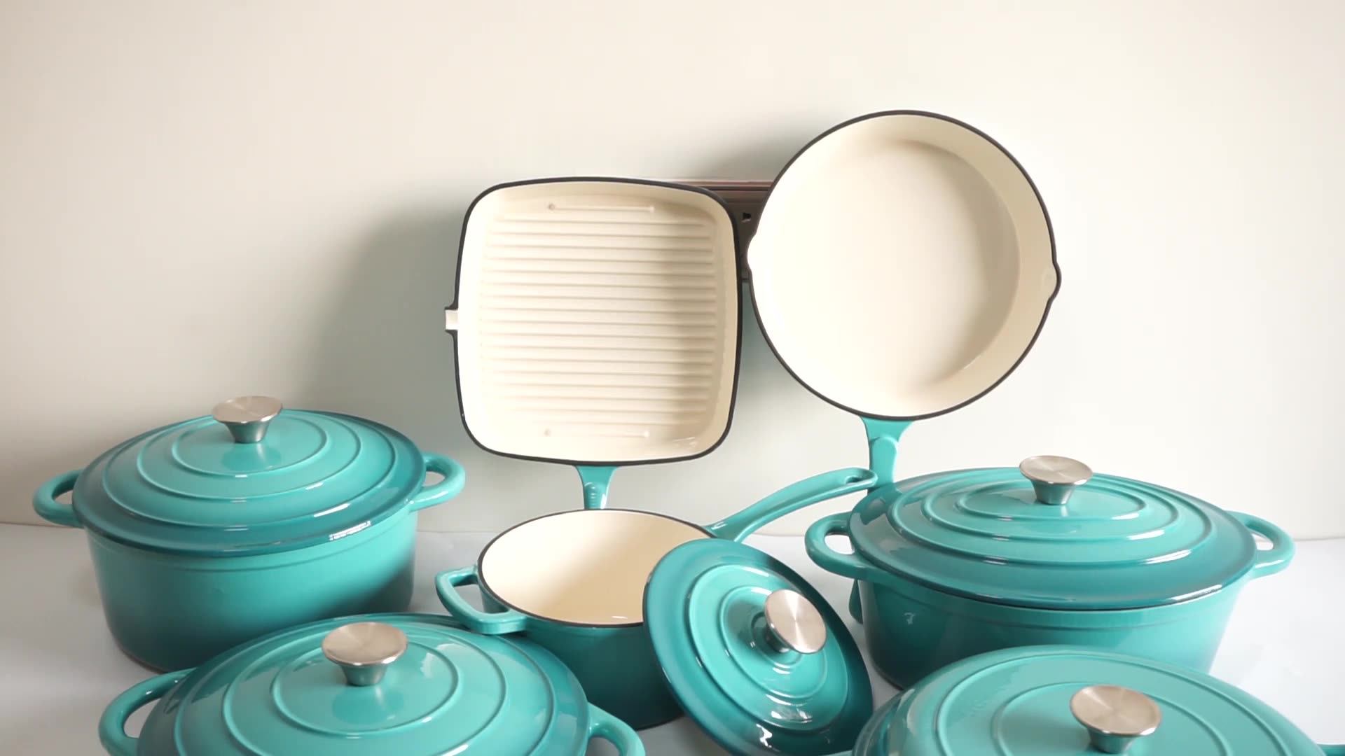 Factory Stock Cast Iron Kitchenware Non Stick Dutch Oven Enameled Cast ...