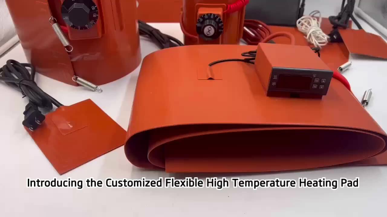 24v 12v 120v 220v 200 Degree Industrial Flexible Silicone Rubber ...