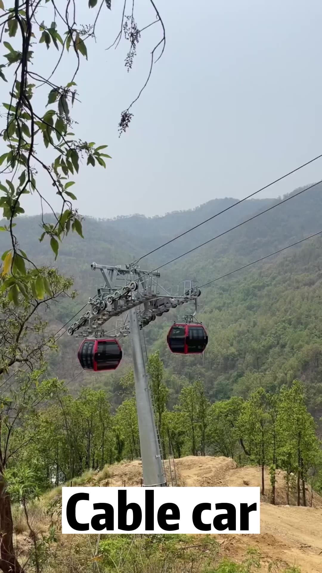 Mountain Cable Cars Airship Rope Lift Cabine Playground Forest ...