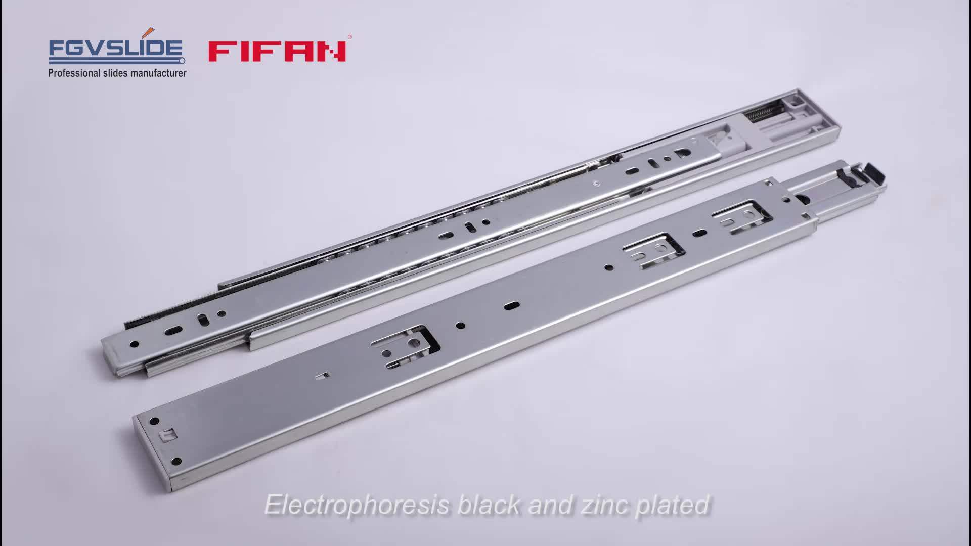 Double Spring Telescopic Soft Close Drawer Slides - Buy Soft Close ...