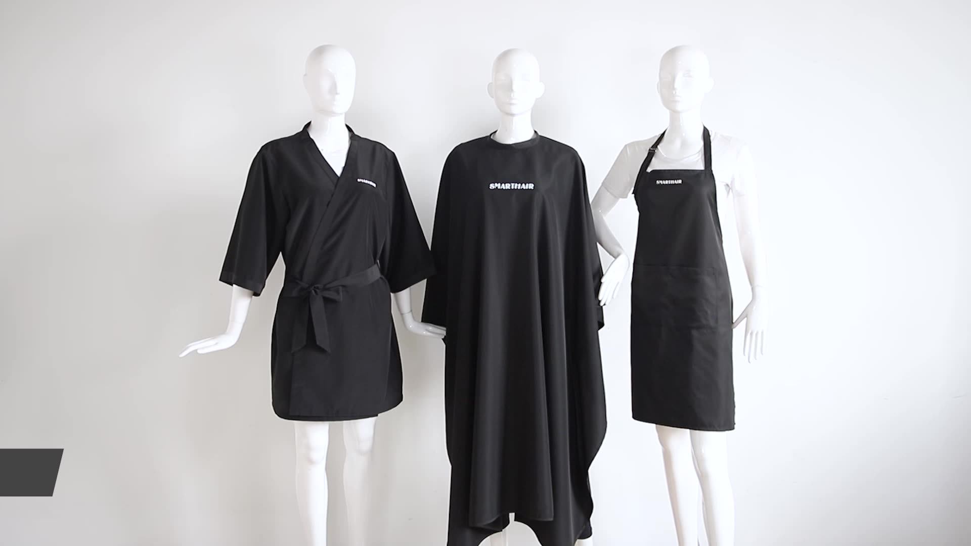 Custom Logo Hair Salon Clothes Hairdresser Client Kimono Robes Spa ...