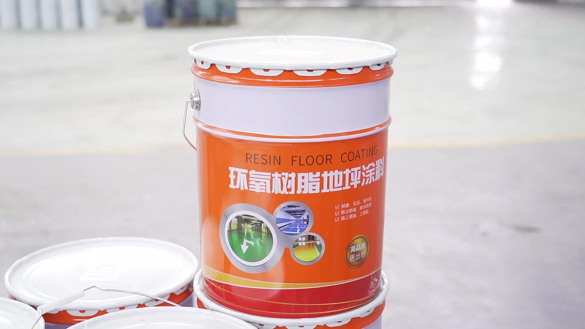 Epoxy Resin Self-leveling Floor Paint Electronic Chemical Workshop Dust ...