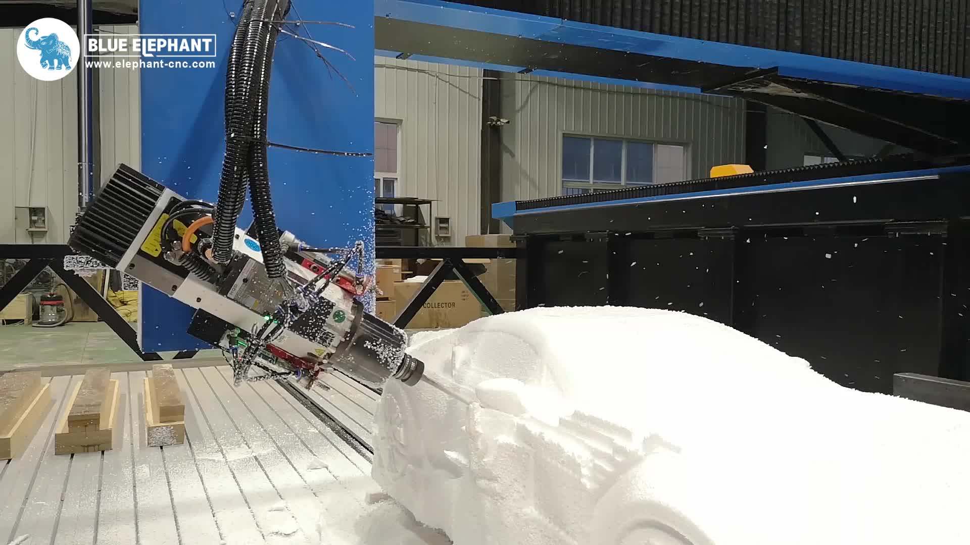 Professional 1824 Foam Cnc Cutting Machine For 3d Mold With Rotary ...