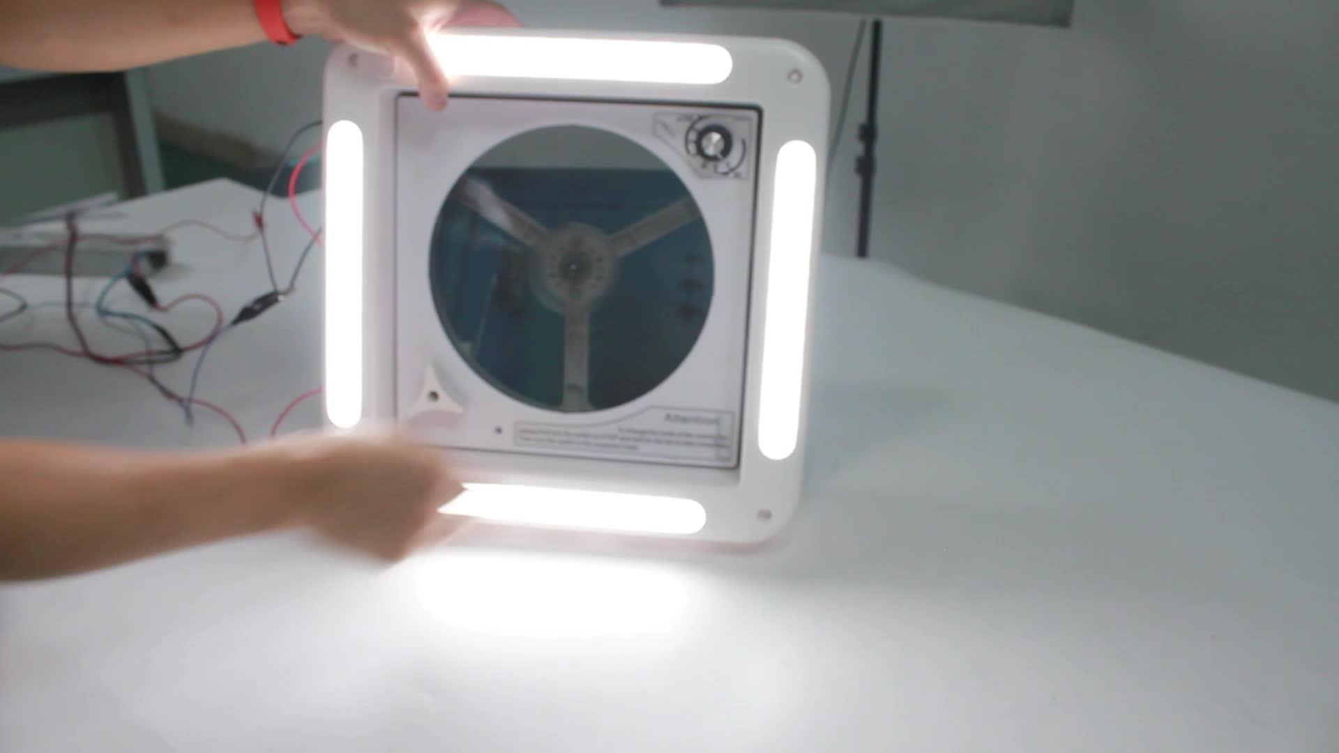 Tytxrv Oem 11'' Dc12v Manual Control Led Light Anti-uv Rv Roof Fan Vent ...