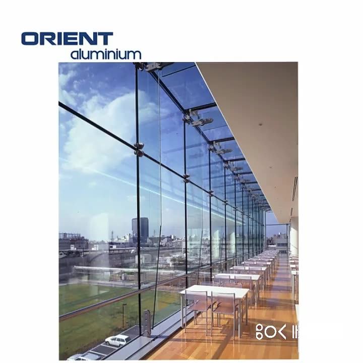 Aluminum Glass Window Wall System Tempered Glazed Design Curtain Walls ...
