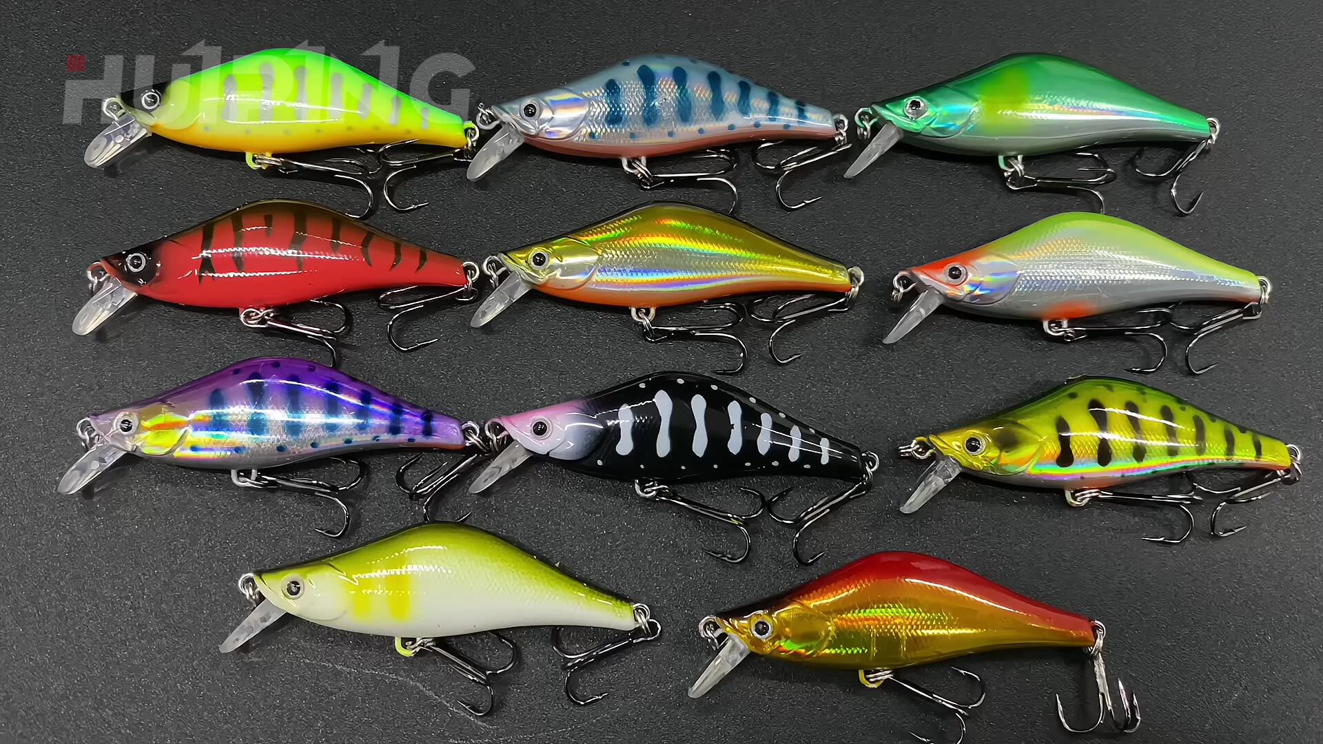 Huiping Trout Sinking Lures 4.7g 55mm Minnow Wobblers Artificial Hard ...