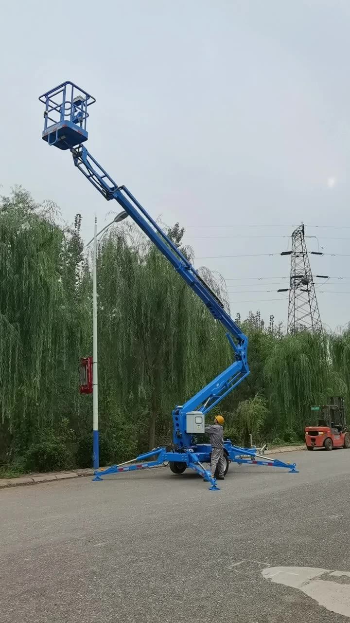 Manlift Boom Lift Telescoping Articulated Towable Boom Lift Cherry ...