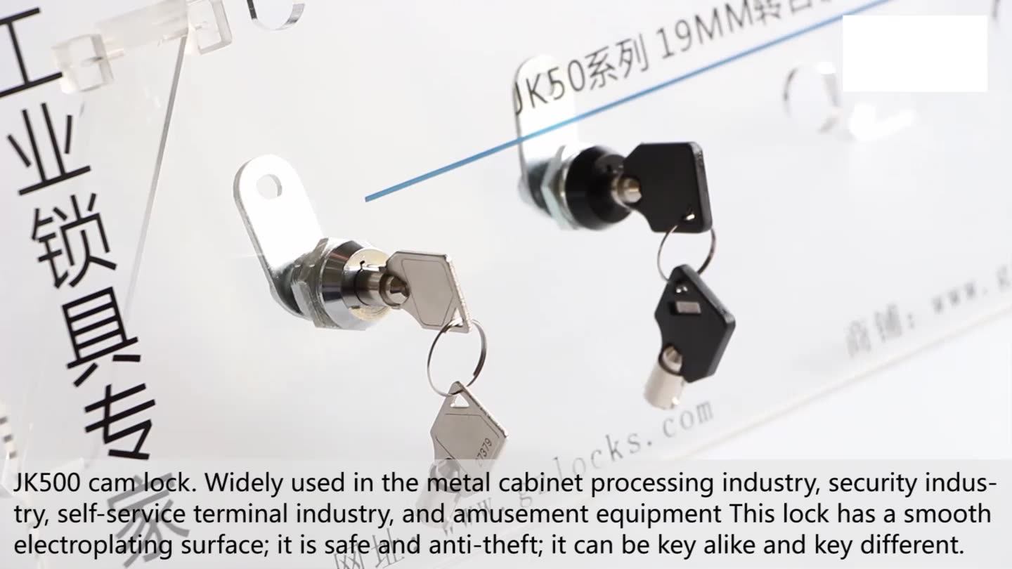 Jk500 High Security Zinc Alloy 19mm Iron Cabinet Tubular Slot Cam Lock ...