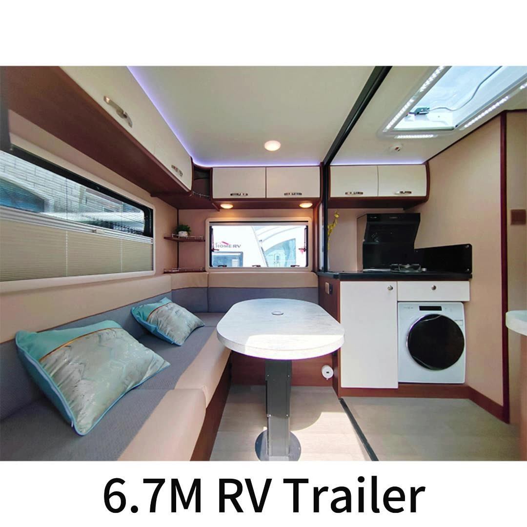 6.7m Light Weight Camper Trailer 22ft Mobile Homes Caravans Luxury Rv ...